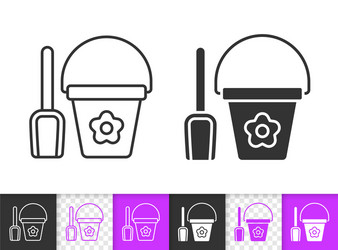 Buckets pails seamless pattern Royalty Free Vector Image