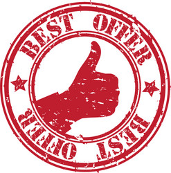 Best performance rubber stamp Royalty Free Vector Image