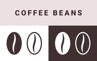 Coffee roast level signs brown bean Royalty Free Vector