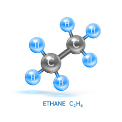 Methane gas molecule models and physical chemical Vector Image