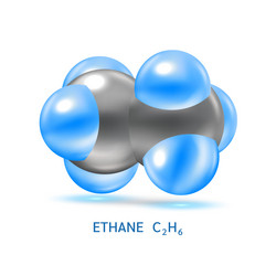 Methane gas molecule models and physical chemical Vector Image
