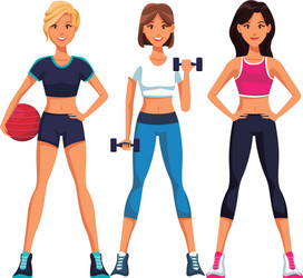Women Exercise Vector Images (over 15,000)