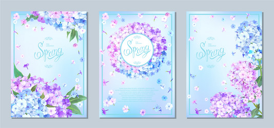 Spring collection background Royalty Free Vector Image