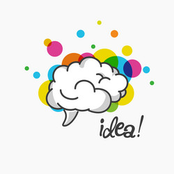 Brainstorm power thinking abstract brain logo Vector Image