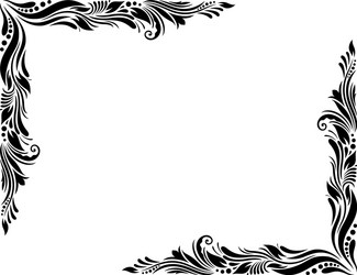 Decorative border style 3 large Royalty Free Vector Image