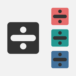 Divide sign icon Royalty Free Vector Image - VectorStock