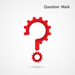Colorful question mark symbol on background Vector Image