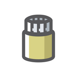 Reinforced pipe pile foundation icon Royalty Free Vector