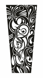 Intricate Polynesian Tribal Tattoo Royalty Free Vector Image