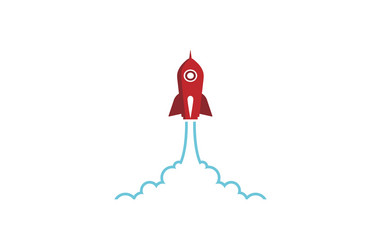 Rocket sky logo Royalty Free Vector Image - VectorStock