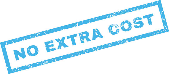 No extra cost rubber stamp Royalty Free Vector Image
