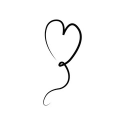 Fancy Black Heart Clipart