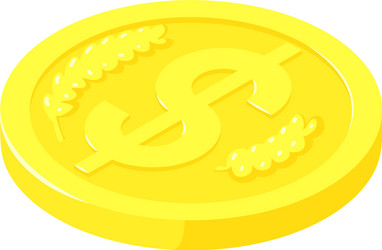 Fifty euro cent coin 50 Royalty Free Vector Image