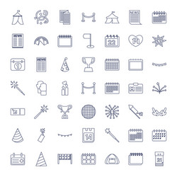 Event icons Royalty Free Vector Image - VectorStock