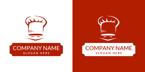 Food chef restaurant logo design template chef Vector Image