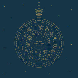 Thin blue line knight Royalty Free Vector Image