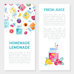 Fresh natural lemonade design with refreshing Vector Image