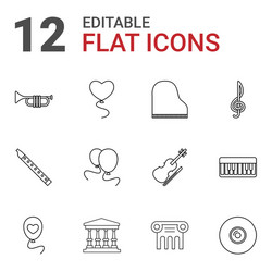 Classical icons Royalty Free Vector Image - VectorStock