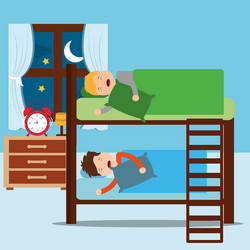 Cartoon Bedroom Bunk Bed Vector Images (over 210)