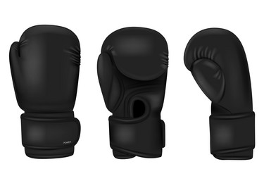 Color boxing gloves realistic Royalty Free Vector Image