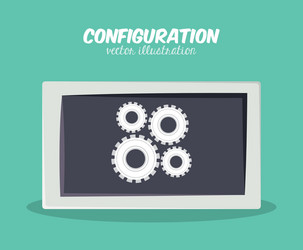 Configuration design Royalty Free Vector Image