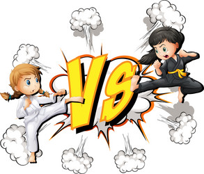 Two Cartoon Girls Fighting Vector Images (over 340)