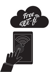 Free wifi design Royalty Free Vector Image - VectorStock