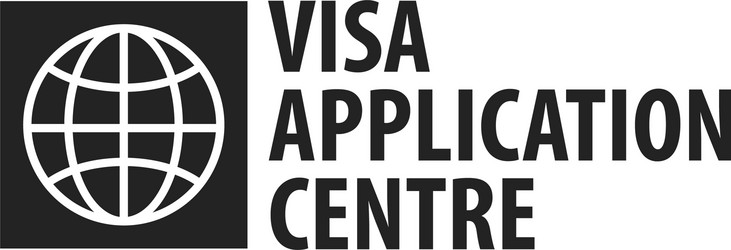 Logo of visa application centre Royalty Free Vector Image