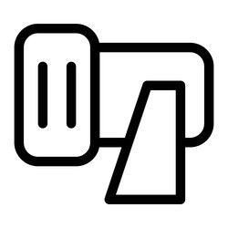 Loud warning device for emergencies or signaling Vector Image