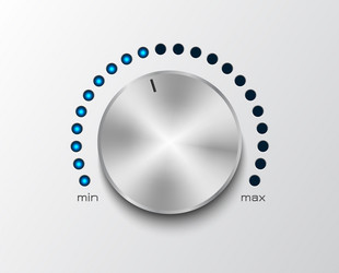 Volume control icon on transparent Royalty Free Vector Image
