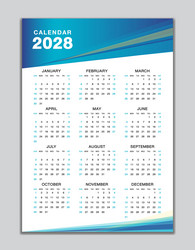 Calendar 2028 Vector Images (over 180)