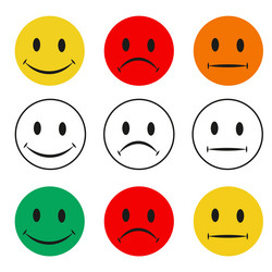 Smiley Face Red Green Yellow Vector Images (over 200)