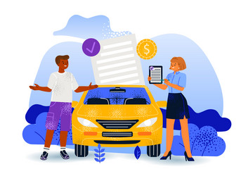 Auto insurance concept Royalty Free Vector Image