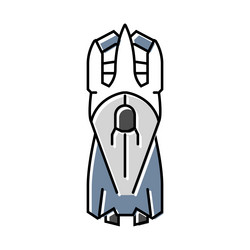 Rally car top view color icon Royalty Free Vector Image