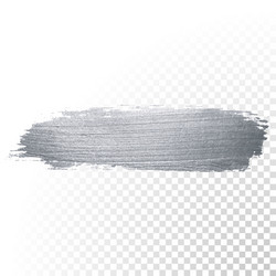 Silver gradients paint color swatches with brush Vector Image
