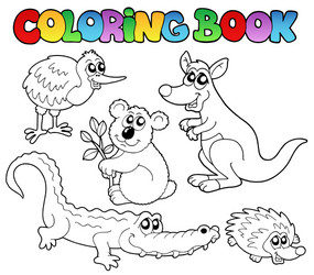 Kids Parrot Coloring & Trace Activity Vector Image