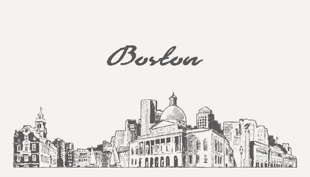 Boston Skyline Vector Images (over 380)