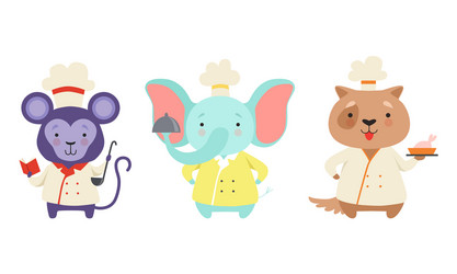 Elephant Animal Chef Vector Images (60)