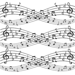 Music notes musical white background Royalty Free Vector