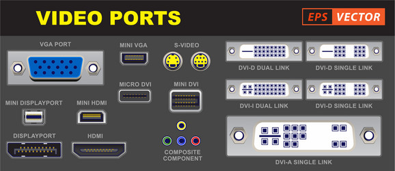 Hdmi Port Symbol Vector Images (over 600)