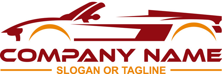 Fast car logo automotive template Royalty Free Vector Image