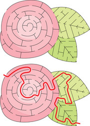 Flower Maze Vector Images (over 1,100)