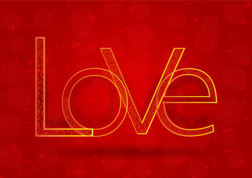 Golden typography text on red background Vector Image