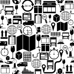 Driving school seamless pattern background icon Vector Image