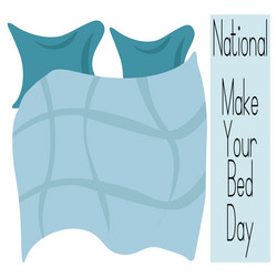 National sleep comfort month idea for poster Vector Image
