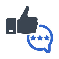 Positive response icon Royalty Free Vector Image