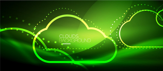 Cloud computing storage concept Royalty Free Vector Image