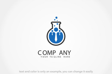 Teamwork colored lab science logo Royalty Free Vector Image