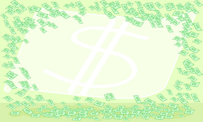 Money notes green vertical background Royalty Free Vector