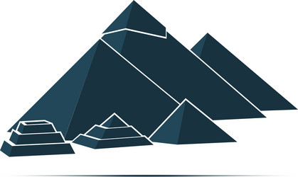 Egypt the great pyramids of giza Royalty Free Vector Image